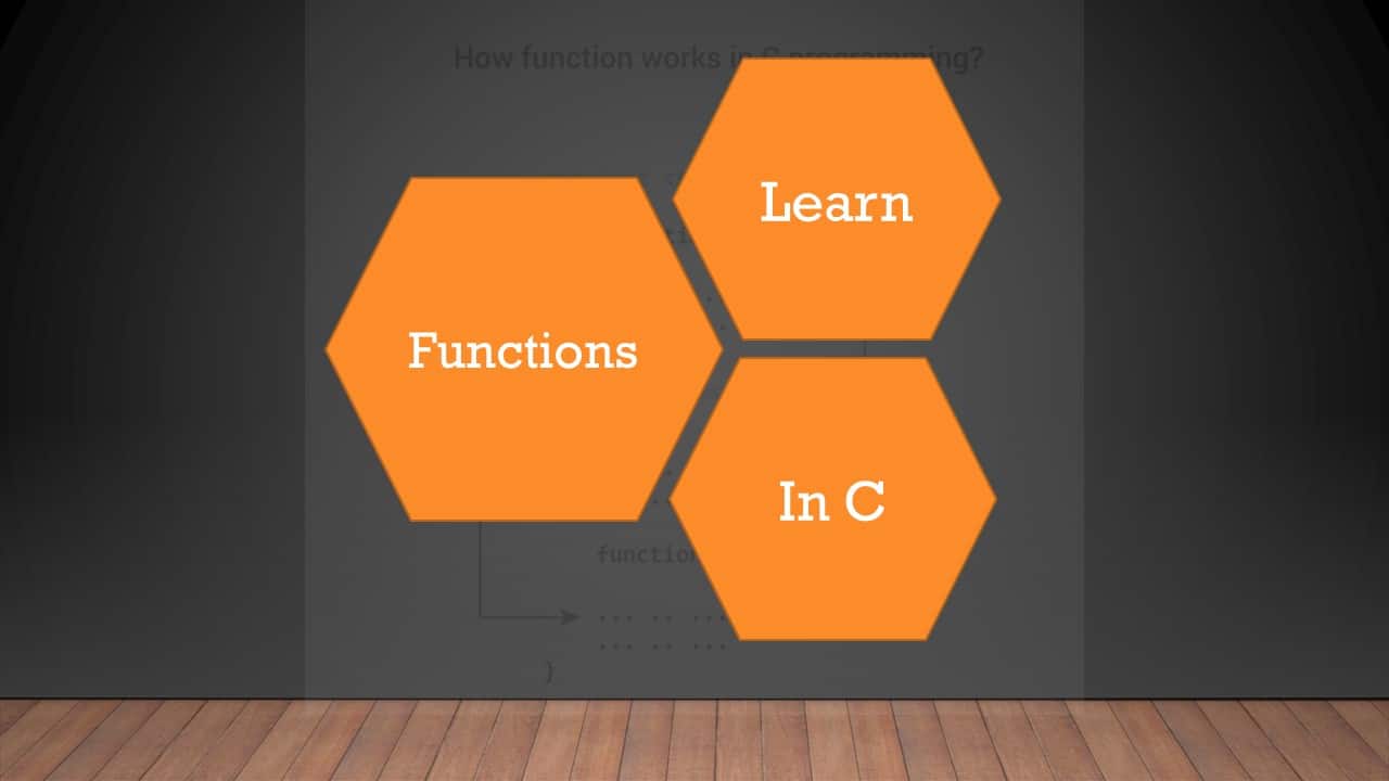 learn functions in c - NerdyElectronics